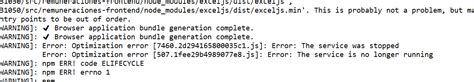 Service Optimizacion Stopped In Aws Amplify Deploy With Several Modules