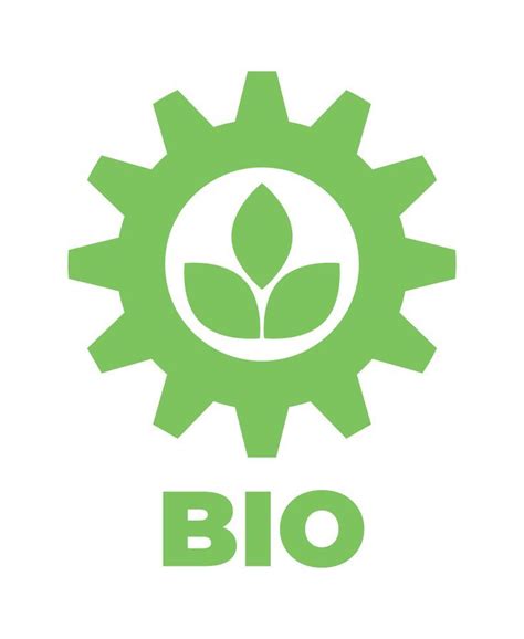 Logo Template For Bio Company Green Vector Isolated Icon Free Vector