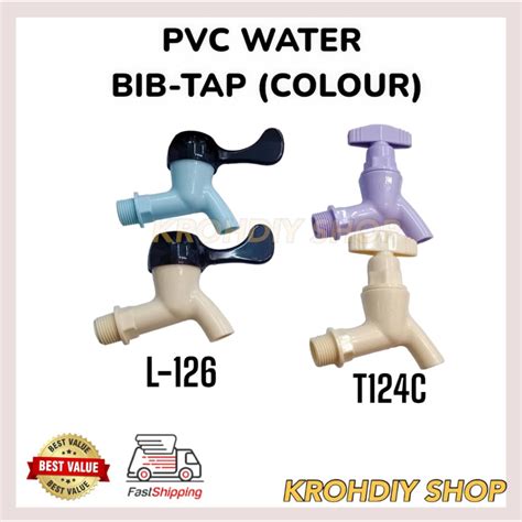 Pvc Water Bib Tab Kepala Paip Air Colour Shopee Malaysia
