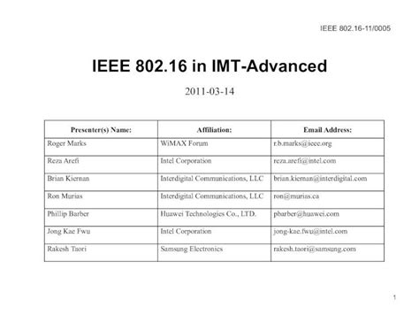 Pdf Ieee 80216 In Imt Groups802802