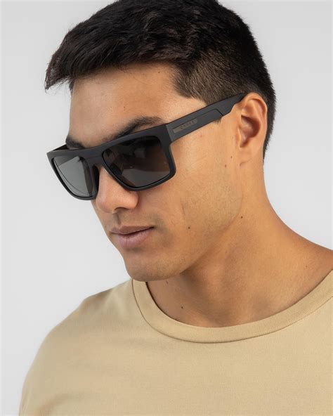Shop Carve Volley Xl Polarised Sunglasses In Matte Black Grey Polar