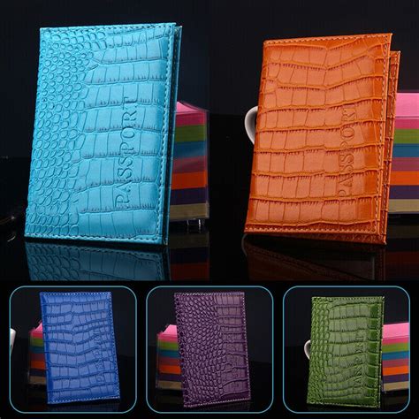 Travel Passport Cover Holder Id Card Protector Case Pu Leather Wallet