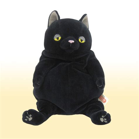 Mochi Neko Plush M 8 Black Cat Cute Japan Junction