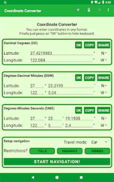 Android Için Coordinate Converter Apk İndir