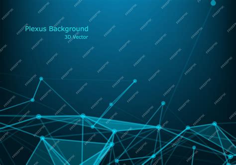 Premium Vector Abstract Connecting Dots And Lines Connection Science Background Vector