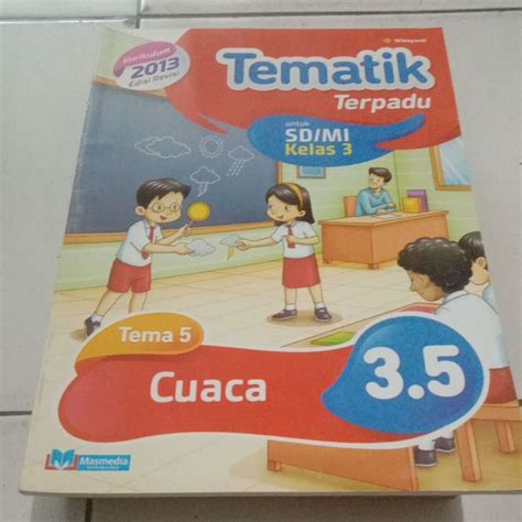 Jual BUKU TEMATIK TERPADU SD MI KELAS 3 TEMA 5 CUACA Shopee Indonesia