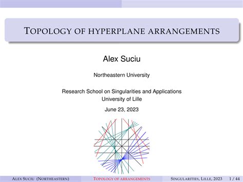 PDF TOPOLOGY OF HYPERPLANE ARRANGEMENTS