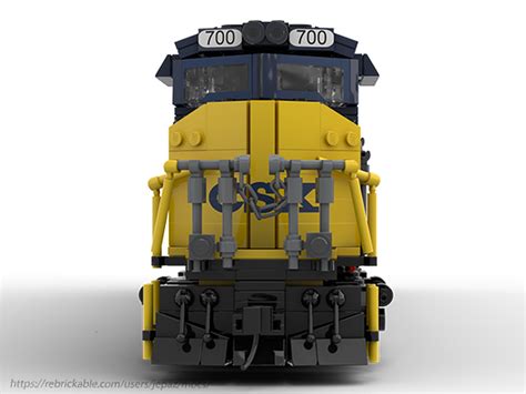 Lego Moc Sd70mac Csx By Jepaz Rebrickable Build With Lego