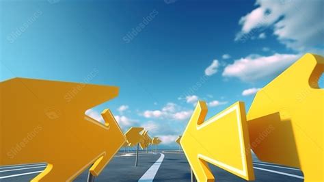Yellow Directional Arrows Cloud Stock Videos Royaltyfree Footage