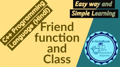 friend functions in c programming language hindi youtube