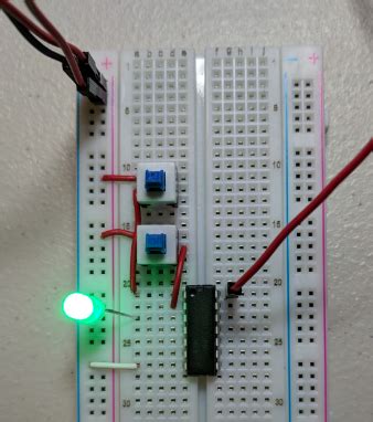 Breadboard AND Gate Stays Open Electrical Engineering Stack Exchange