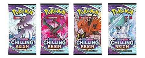 4 Sobres De Pokemon Espada Y Escudo Reino Helado Tcg En Venta En