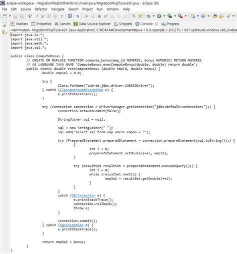 Cubrid Foundation Blog Converting Plsql To Cubrid Java Sp Using Antlr And Stringtemplate
