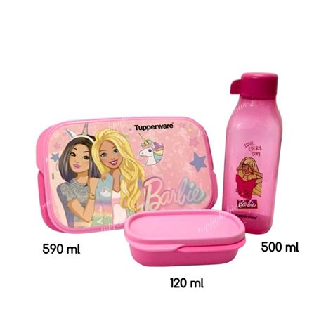 Tupperware Lunch Set Barbie In Pink Shopee Malaysia