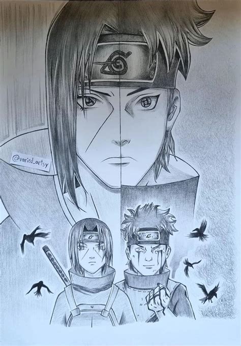 25 Itachi Drawing Ideas For Anime Fans Diyscraftsy