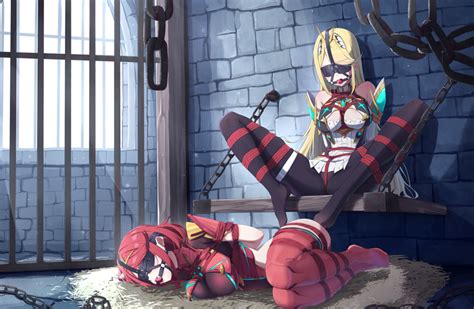 Rule 34 Bondage Bound Core Crystal Debris Industry Female Mythra