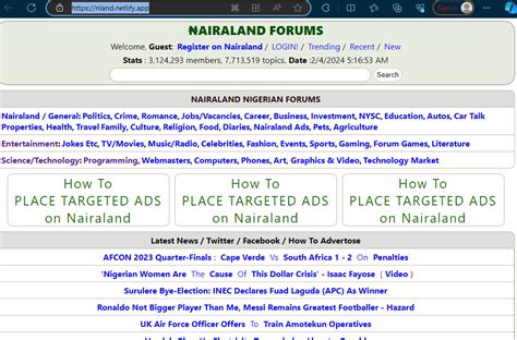 Nairaland Clone And Api Webmasters Nigeria