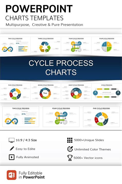 The Cycle Process Chart For Powerpoint