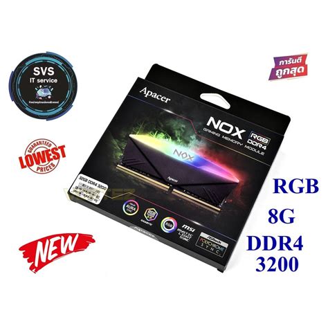 Ram Pc Rgb 8gb Ddr4 3200 Apacer Nox Shopee Thailand