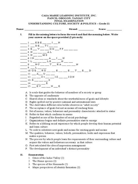 Ucsp G11 Pdf Conformity Value Ethics
