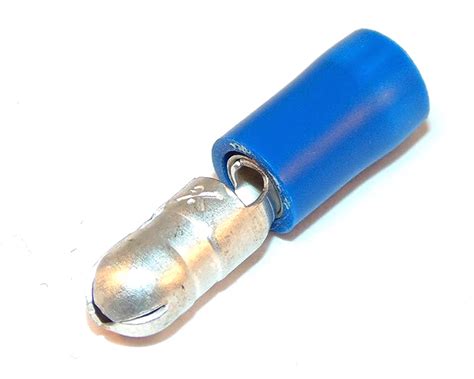 Insulated Bullet Connector Male Blue 1 5 2 5mm² 5mm Diameter