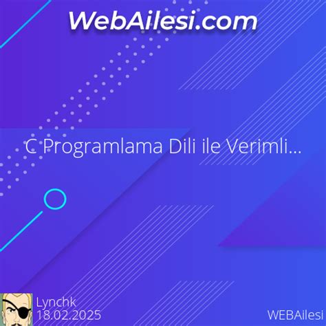 C Programlama Dili Ile Verimli Bir Dosya Okuma Ve Yazma Uygulamas