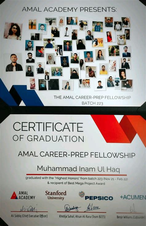 Muhammad Inam Ul Haq On Linkedin Amalacademy Batch223 Pepsicoproud