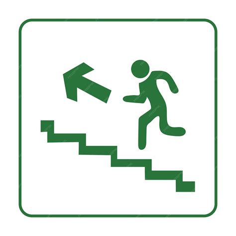 Набор знаков аварийного выхода Премиум векторы