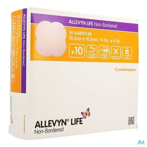 Smith And Nephew Allevyn Life Non Adhesive Without Border Silicone Foam