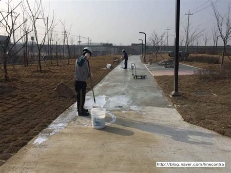 콘플로아 도로공사포장공사및 조경공사에서 방아다리공원동탄 산책길 도로포장용으로 고강도 Facebook
