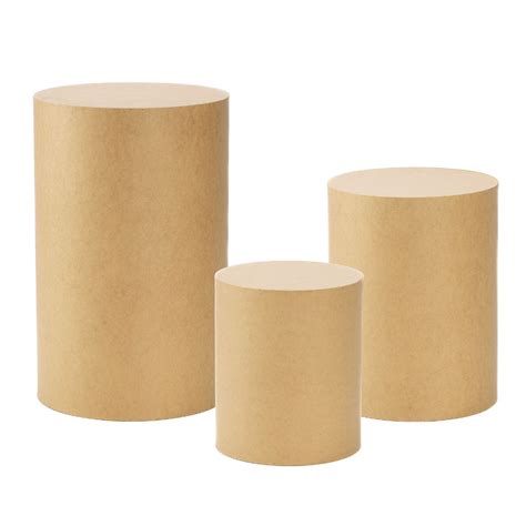 Kit Trio Cilindros Festa De Mesa P M G Decoração Em Mdf pronta