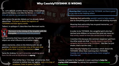 Why Cassidytoysnhk Is Wrong R Fivenightsatfreddys