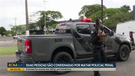 Dois homens são condenados por envolvimento em morte de agente