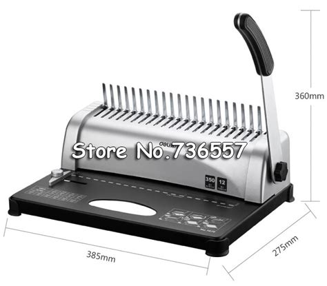 Comb Binding Machine Book Binder Manual Comb Hole Grandado