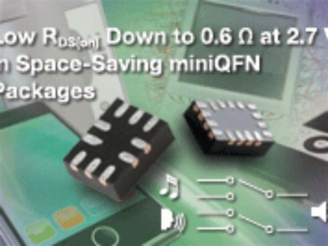 Space Saving Low Voltage Analog Switches Feature Low On Resista