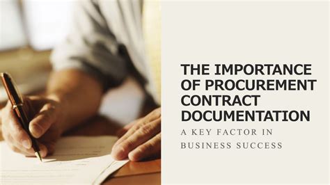 The Crucial Role Of Procurement Contract Documentation In Business Success