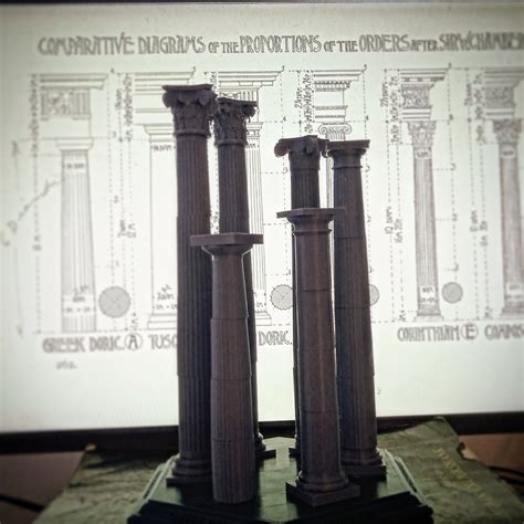 I 3d Printed The Classical Orders According To The Proportions Of Sir