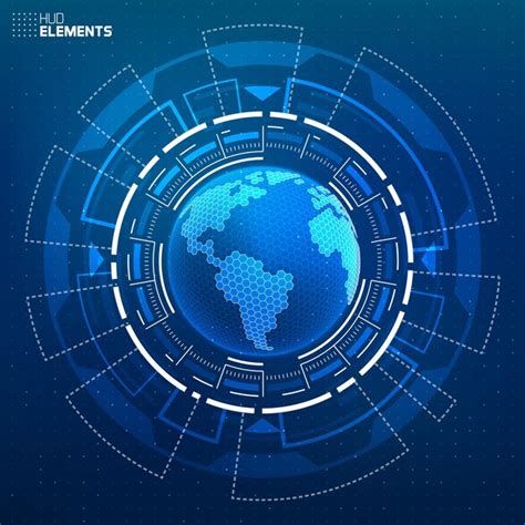 Premium Vector Futuristic Scifi Hud Elements Set