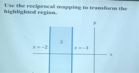 Solved Use The Reciprocal Mapping To Transform The