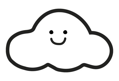 Dibujos De Nubes Infantiles Para Colorear Vsun
