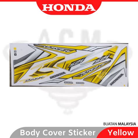 HONDA Dash V Body Cover Set Coverset Stripe Strike Sticker Dash Fi Dash Fuel Injection