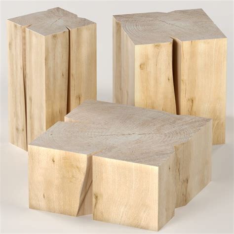Three Stump Coffee Tables 130288 3d Model Download 3d Model Three Stump Coffee Tables