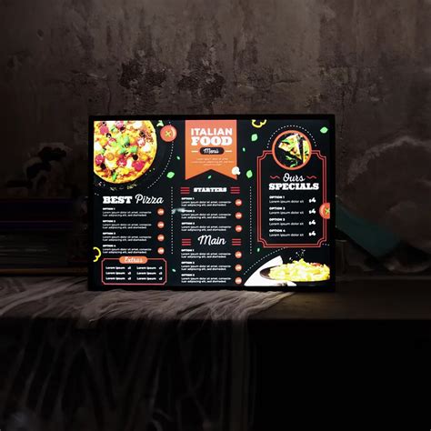 Transforming Menus Into Masterpieces Slim Led Lightbox Success Stories Frameglow Slim Light Box