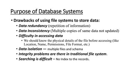 database management system lecture notes ppt