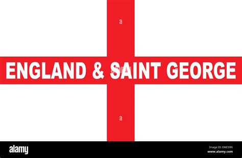 Saint George Cross Flag Stock Vector Images Alamy