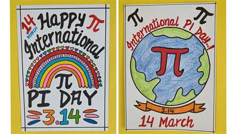 International Pi Day Easy Drawing International Pi Day Poster Pi Day