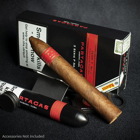 Partagas Serie P No2 Tubos Cuban Cigars Pack Of 3