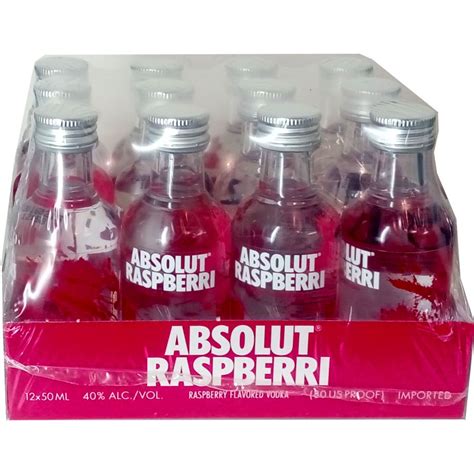 Vodka Absolut Raspberry Ml X Mini Etik
