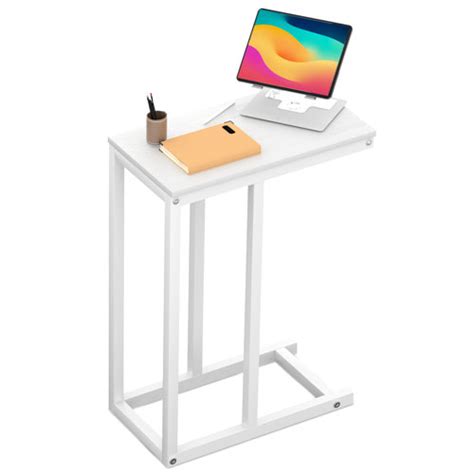 Bring Home Furniture C Shaped End Table Couch Side Table Slide Under