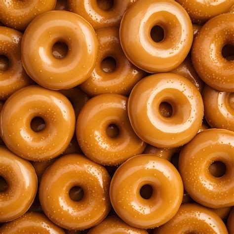 Premium Ai Image Glazed Doughnut Texture